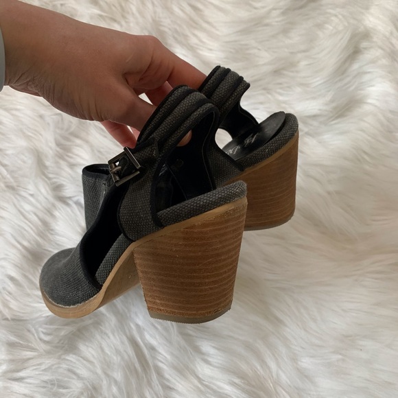 Reba | Shoes | Reba Gray Fabric Booties | Poshmark